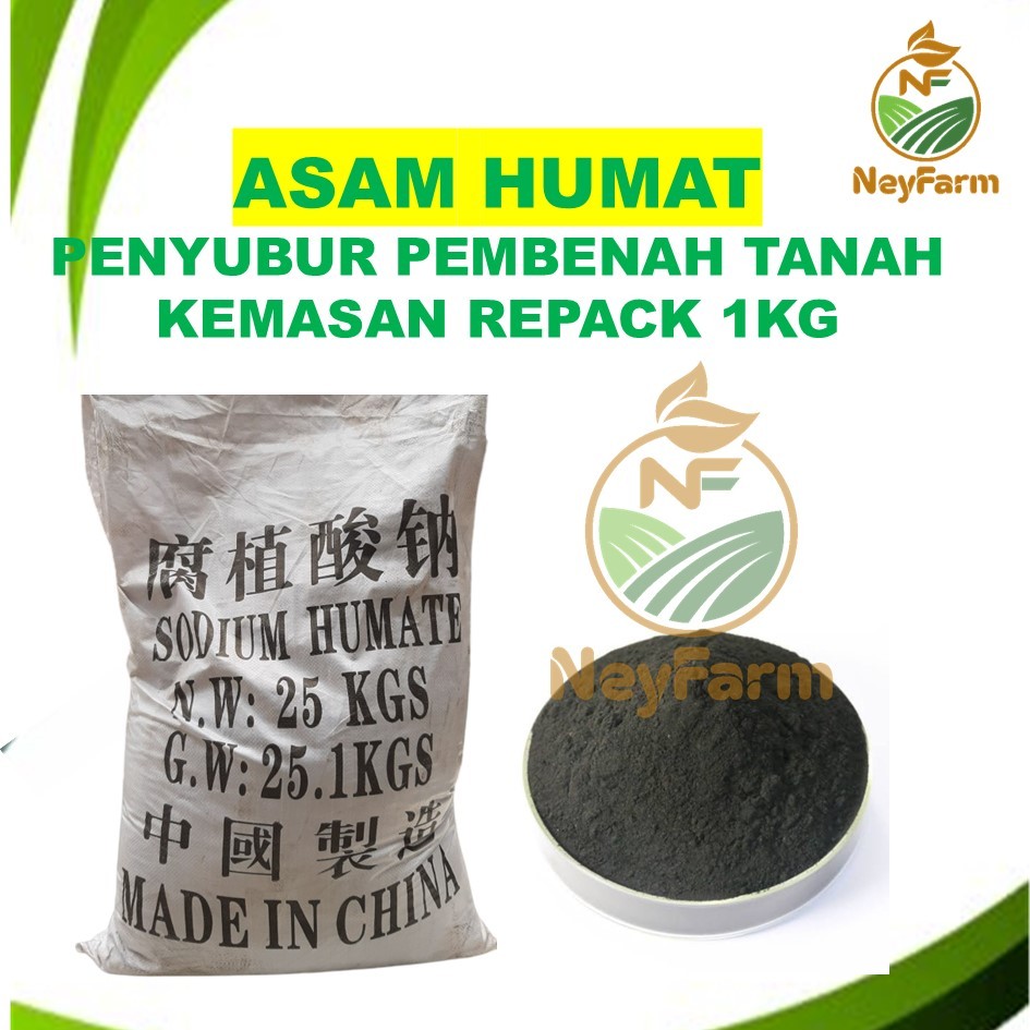 Jual ASAM HUMAT 90% 1 KG Hitam - HUMIC ACID - SODIUM HUMAT - SODIUM HUMATE - HUMID ACID | Shopee ...