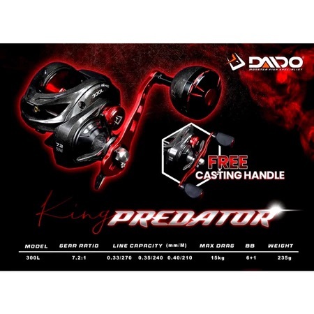 Jual REEL BC DAIDO KING PREDATOR 300 L 400 L | Shopee Indonesia