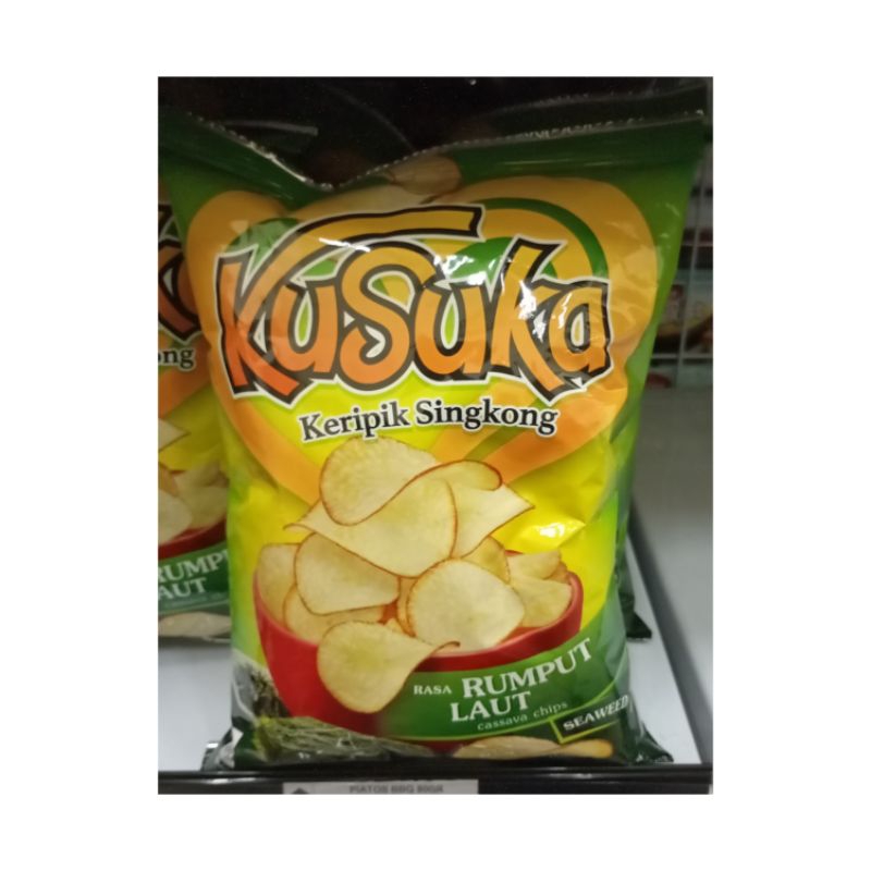 Jual KUSUKA KERIPIK SINGKONG RASA RUMPUT LAUT 60GR | Shopee Indonesia