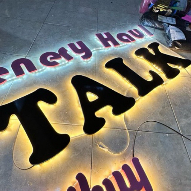 Jual HURUF TIMBUL LAMPU 18 CM / WATERPROOF / BAHAN PVC / HURUF OUTDOOR ...