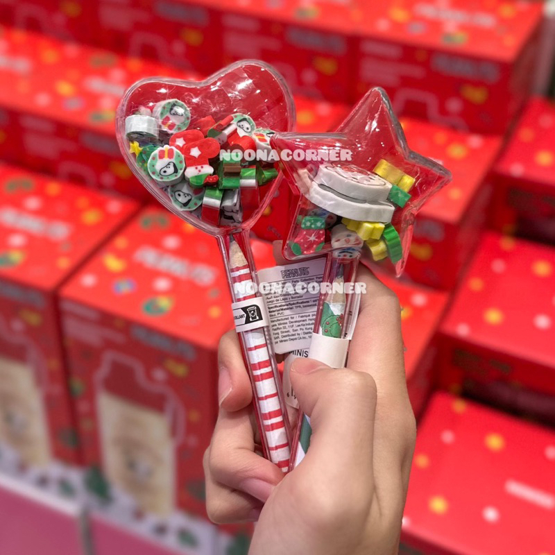 Jual Miniso ‼️ Pensil Shaking Snoopy & Sanrio Christmas Collections ...