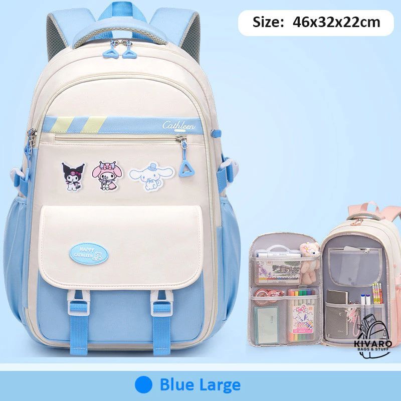 Jual Tas Kulkas Ransel Anak Perempuan Kuromi Tas Punggung Anak Sekolah Cewek dan Cowok Backpack ...