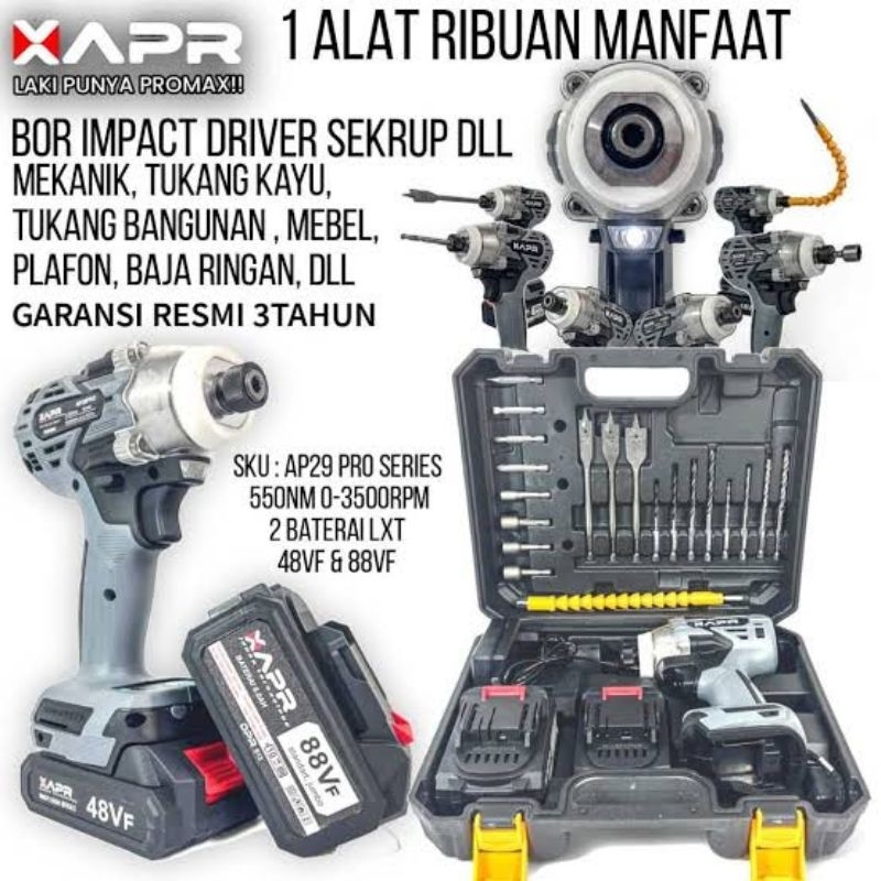 Jual APR AP29 PRO IMPACT WRENCH 550NM 2 BATRAI KOPER | Shopee Indonesia