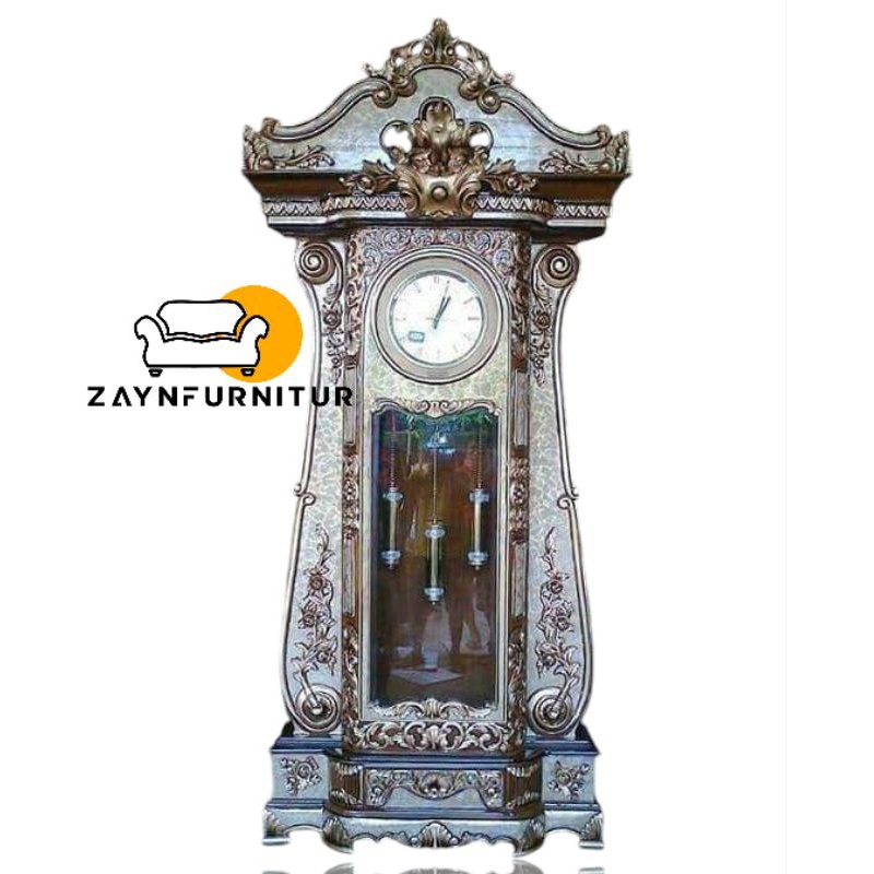 Jual Ready Stokk Lemari Jam Bagong Ukiran Kayu Jati Lemari Jam Lonceng ...