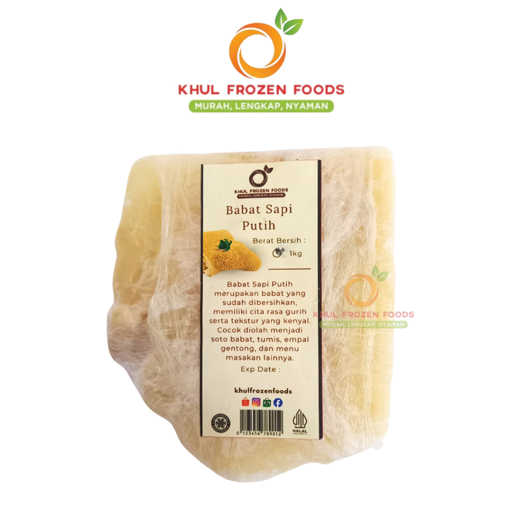 Jual Babat Sapi Putih Cut 1Kg / Babat sapi bersih beku / Babat Mentah ...