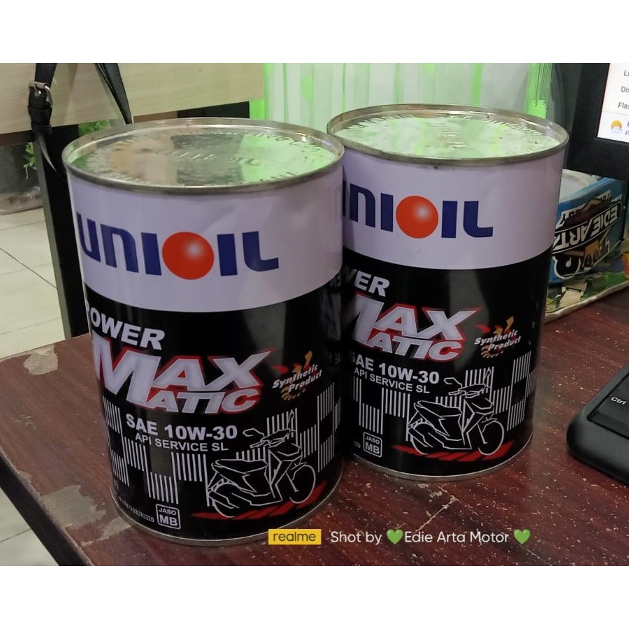 Jual UNION OLI 4T POWER MAX MATIC SAE 10W-30 0.8 L (24 BTL) | Shopee ...
