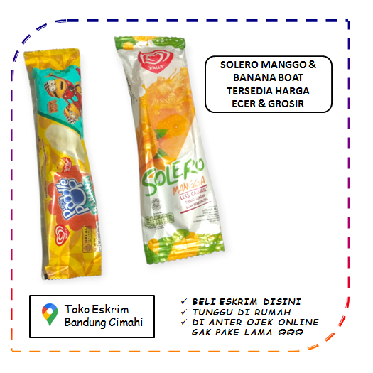 Jual Es Krim Ice Cream Eskrim Walls Paddle Pop Solero Mangga Banana ...