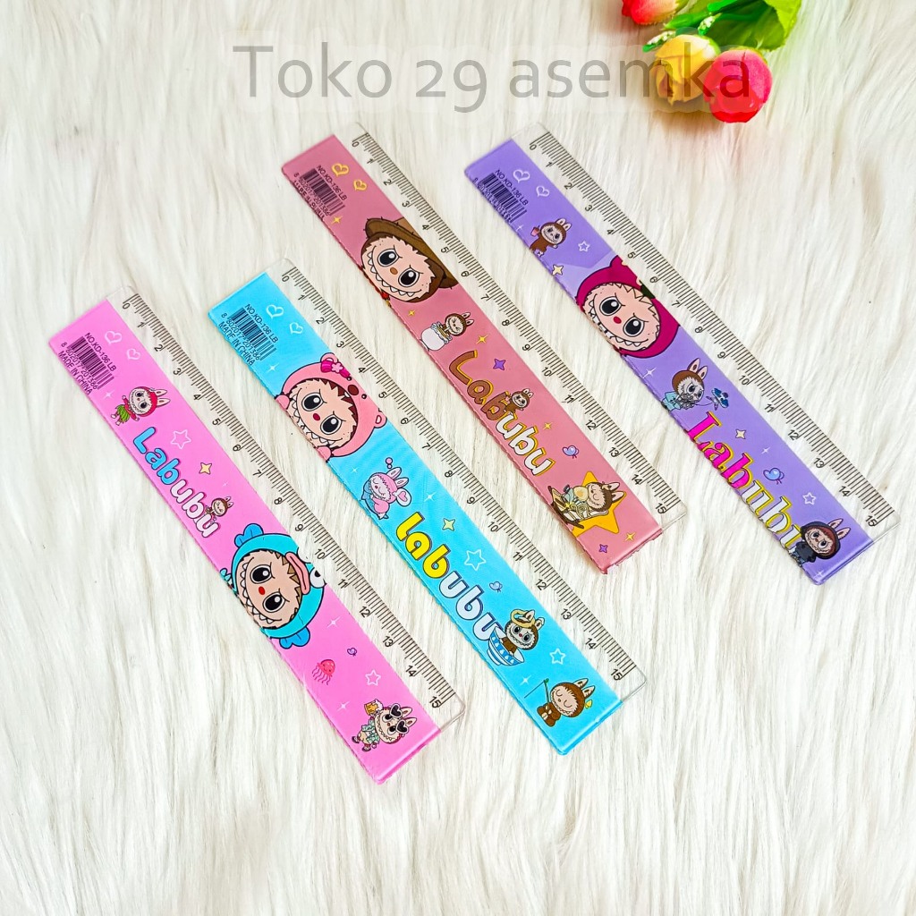 Jual PENGGARIS PLASTIK KARAKTER LABUBU UKURAN 15 CM ANAK LUCU ALAT ...