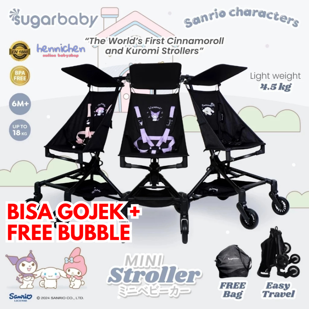 Jual Sugar baby Mini Stroller Sanrio Collection/Kereta Dorong Bayi ...