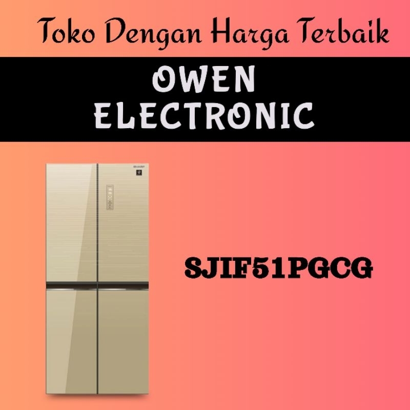 Jual SHARP KULKAS MULTIDOOR REFRIGERATOR SJIF51PGCG | Shopee Indonesia