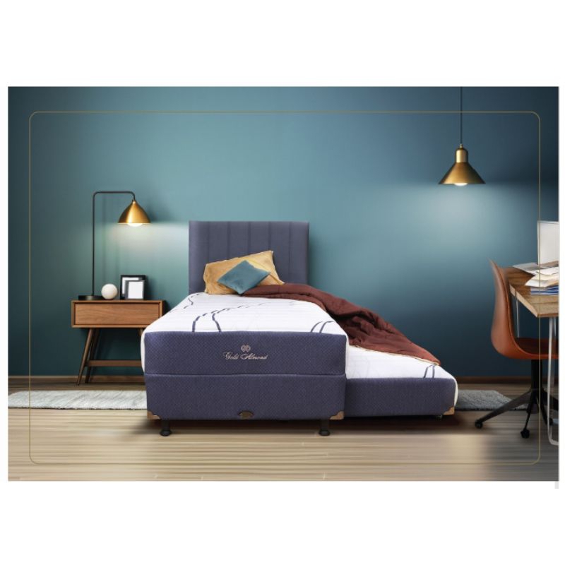 Jual Central Spring Bed 2 in 1 GOLD ALMOND Hb Dakota ( Fullset ...