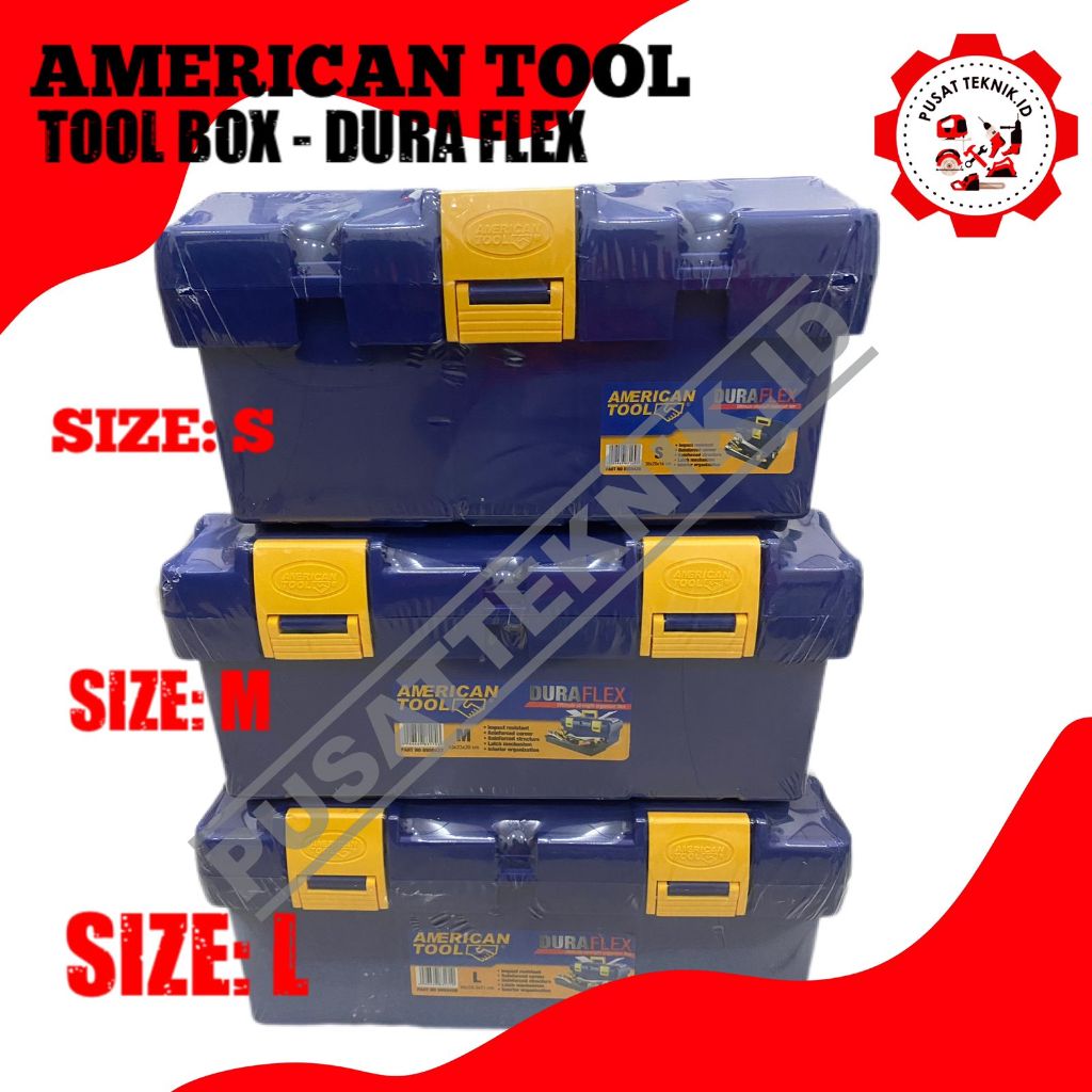 Jual TOOL BOX AMERICAN TOOL SIZE S/M/L BAHAN DURAFLEX TAHAN LAMA KOTAK ...