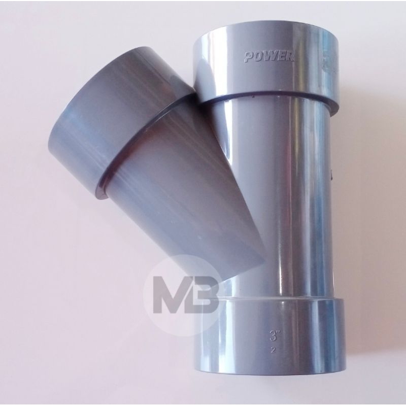 Jual Sambungan Pipa Pralon PVC Y-Branch 3" Inch Tipe D Rucika Power l Sambungan Cabang 3 Y ...