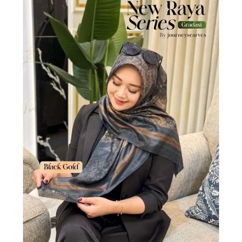 Jual Jilbab Voal motif gradasi raya maya rainbow milla chain loly molla sakura motif Journey kw ...