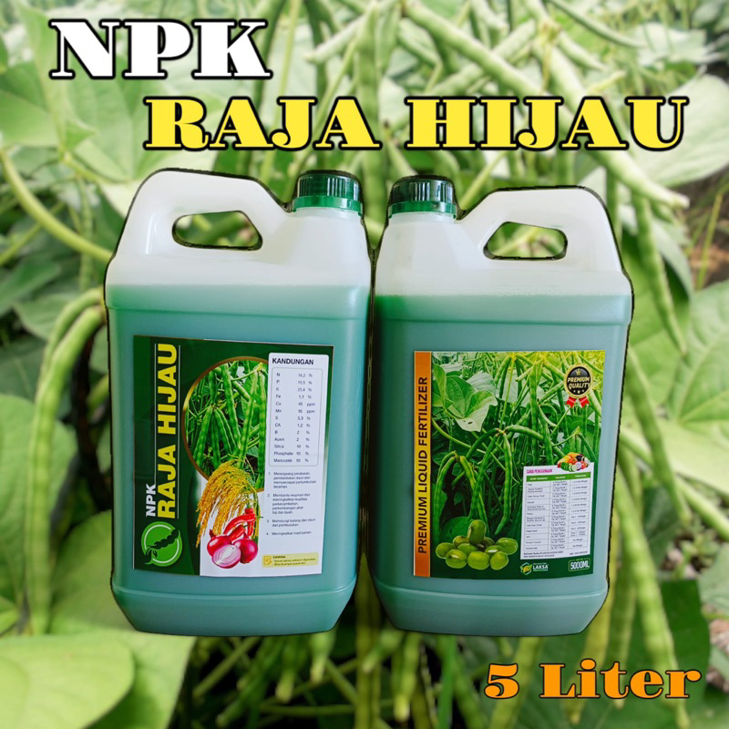 Jual PUPUK CAIR NPK RAJA HIJAU 5L | Rajanya Pupuk pada tanaman | Shopee Indonesia