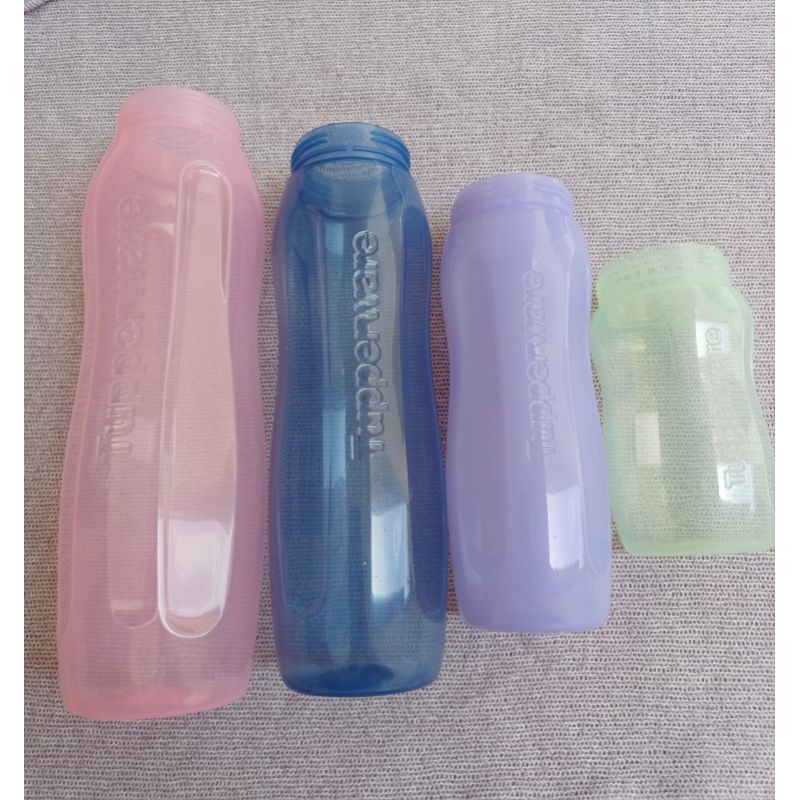 Jual Tupperware Base Botol TANPA TUTUP 310 ml 500 ml 750 ml 1 ltr NEW ...