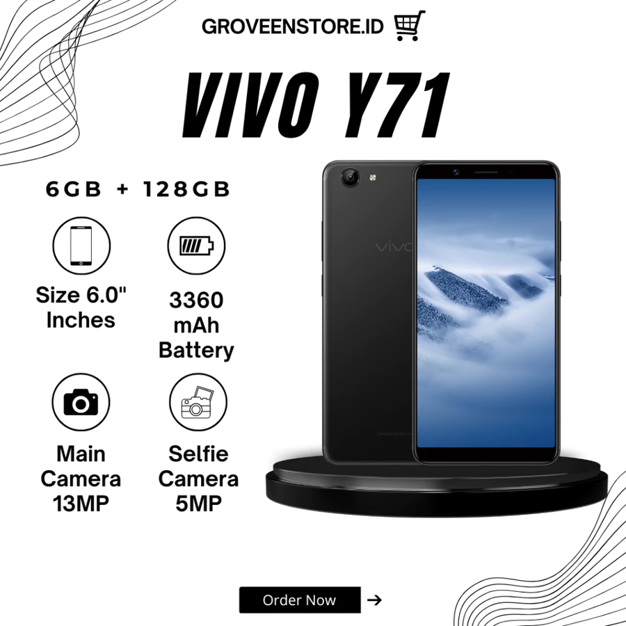 Jual HP VIVO Y71 6/128GB 4G LTE Hp Murah Smartphone Fullset Garansi 12 Bulan | Shopee Indonesia