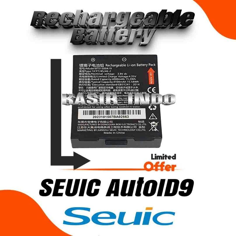 Jual BATERAI SEUIC AUTOID9 BATRE BATTERY LITHIUM-ION PDT PDA AUTOID9N ...