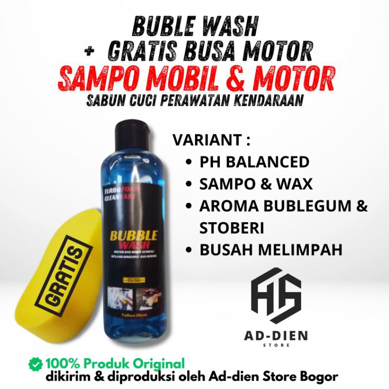 Jual Sampo mobil motor Bubble Wash Gratis Busa cuci motor Shampoo ...
