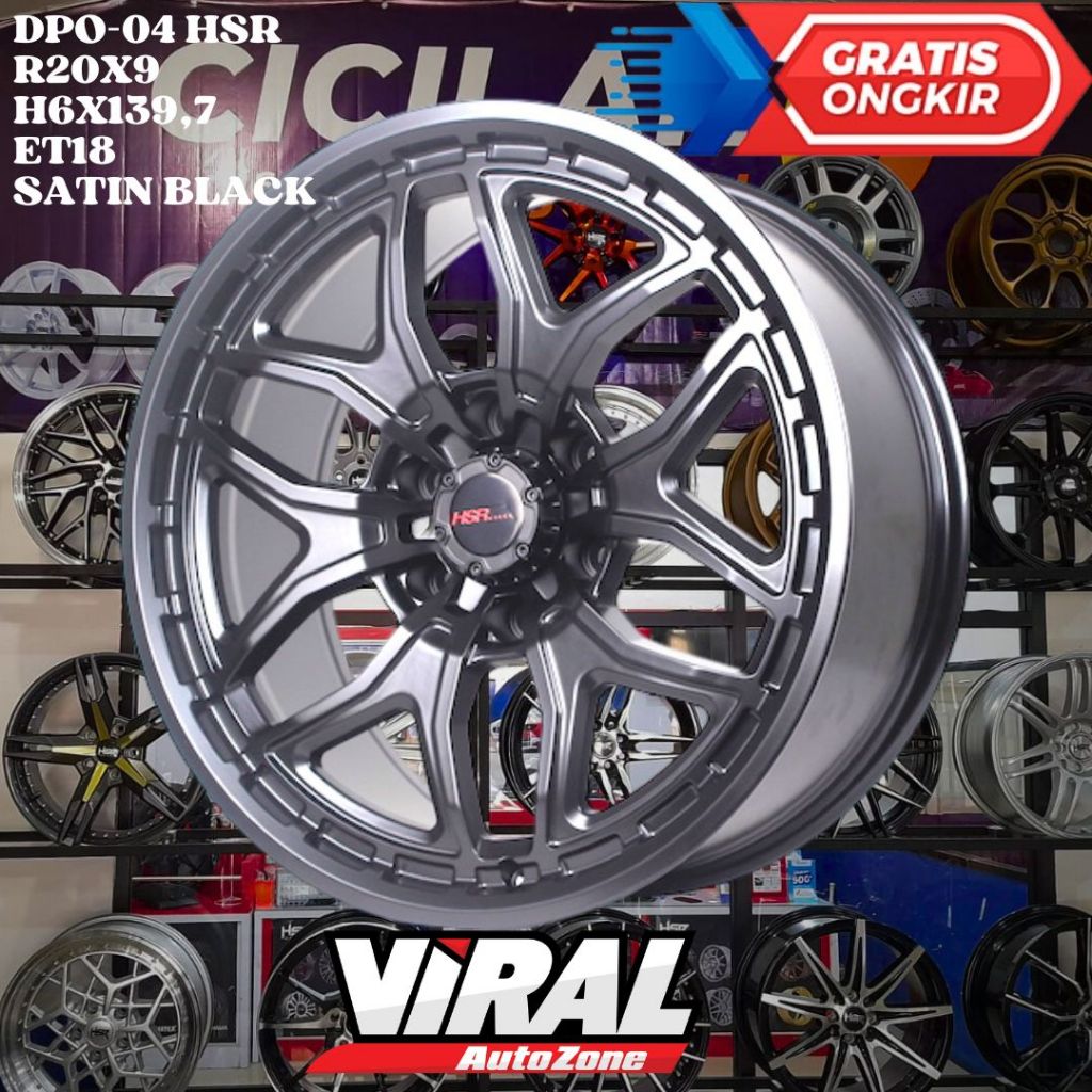 Jual Velg Mobil Ring 20 HSR DPO-04 R20 UNTUK FORTUNER , HILUX DC , PAJERO , MUX | Shopee Indonesia