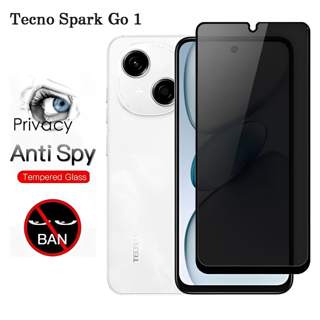 Jual Tempered Glass Anti SPY TECNO SPARK GO 2023 /GO 2024 /SPARK GO 1 /SPARK 30 /SPARK 30C ...