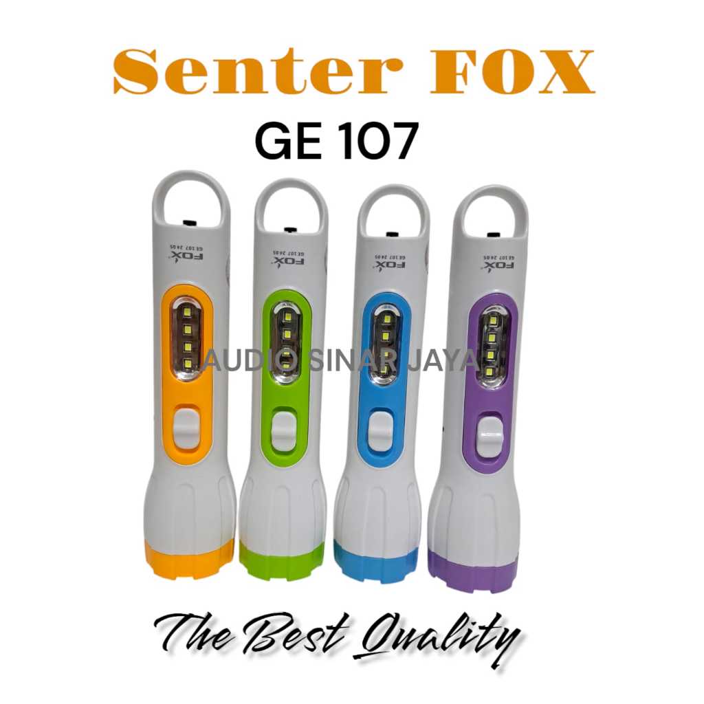 Jual Senter charge camping handle Fox LED GE-107 | Shopee Indonesia