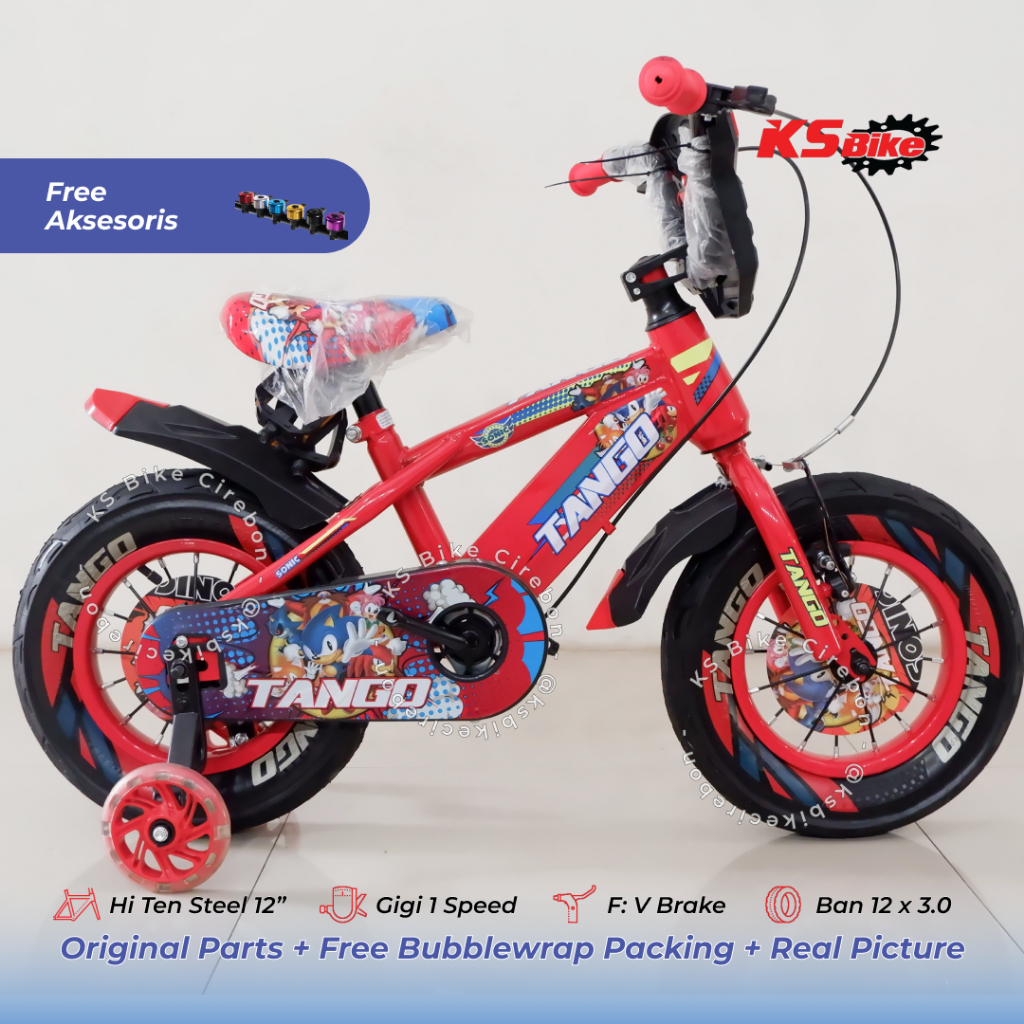 Jual BMX Tango Sonic Ban Jumbo 3.9 12 Inch Sepeda Anak Laki Laki Umur 2 ...
