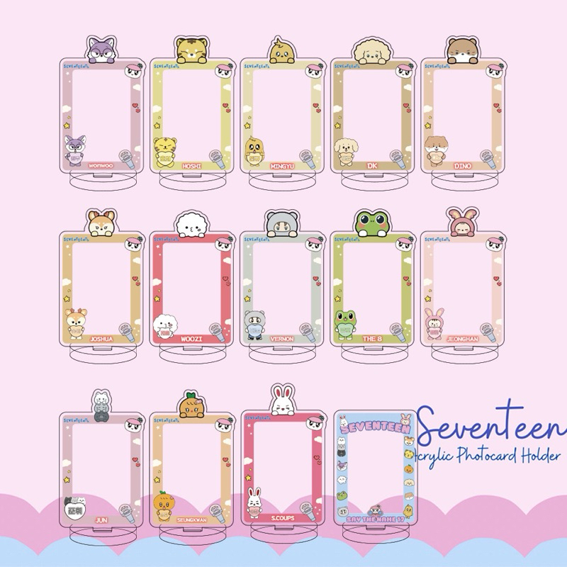Jual Standee Cahol Miniteen Seventeen svt card holder acrylic | Shopee ...