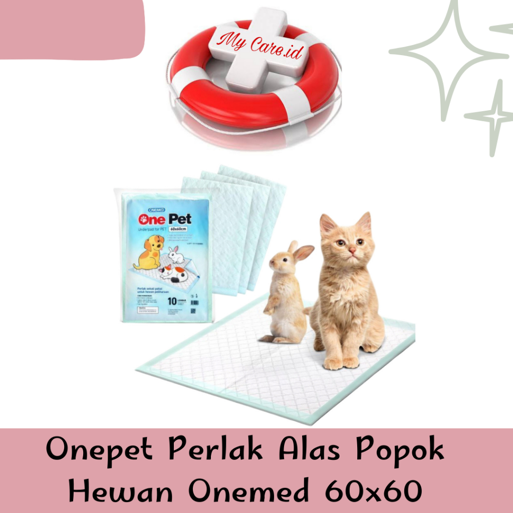 Jual ONEMED Onepet Underpad Onemed Perlak Alas Popok Hewan 60x60cm isi 10 Lembar | Shopee Indonesia