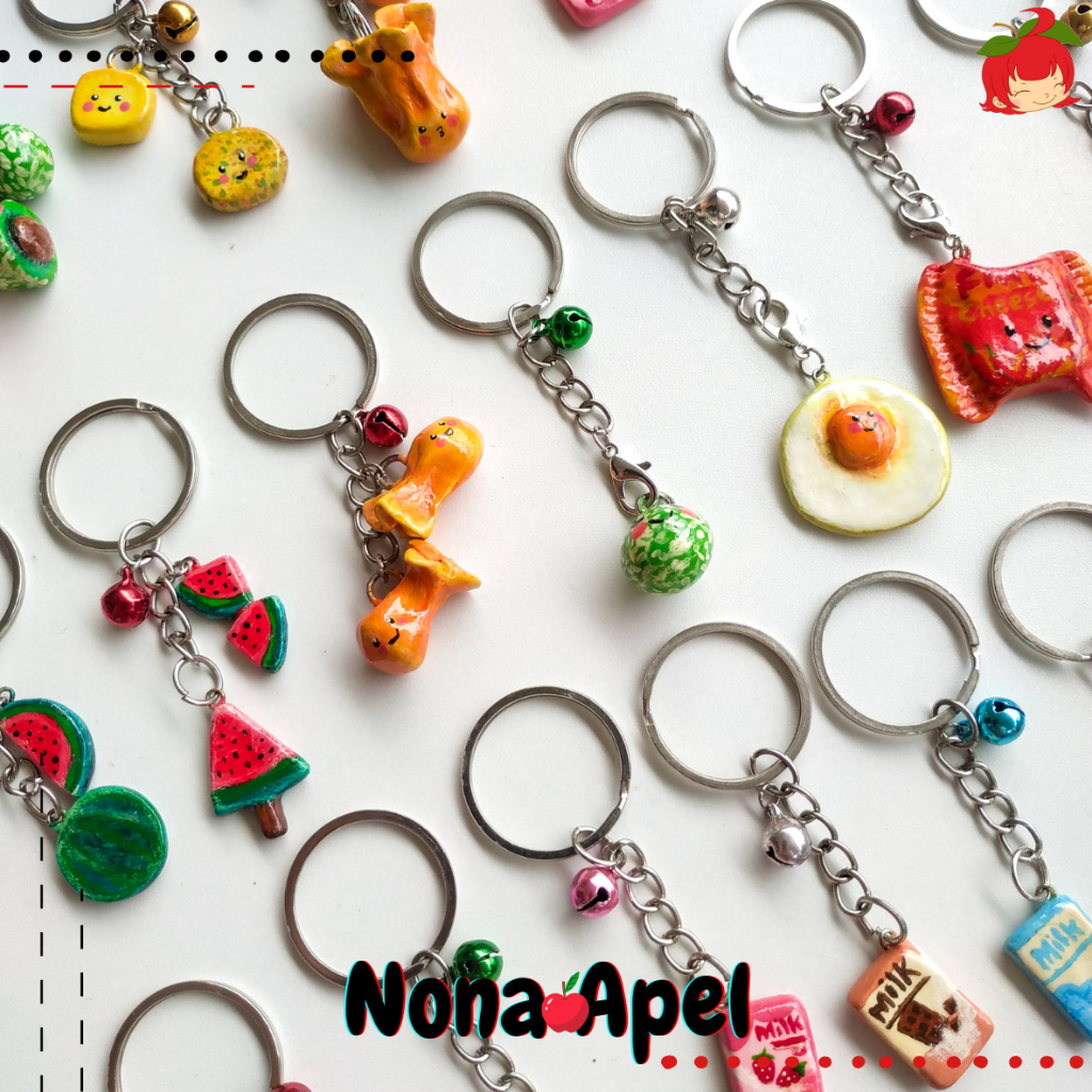 Jual Mini Indonesian Food Handmade Clay Keychain/Gantungan Kunci Mini ...