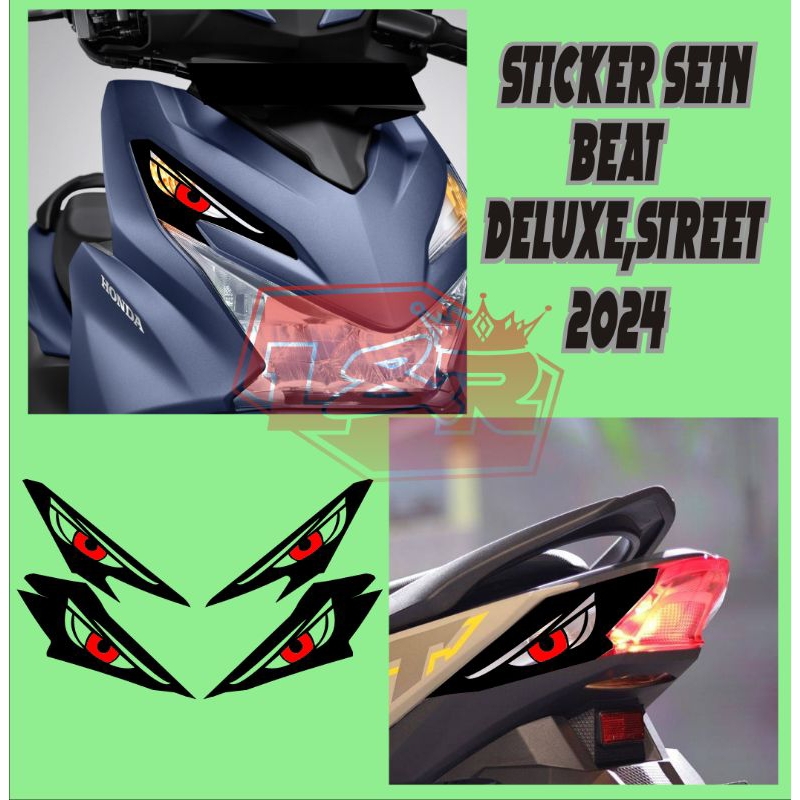 Jual sticker cutting stiker variasi sein mata elang motor beat new 2024 ...