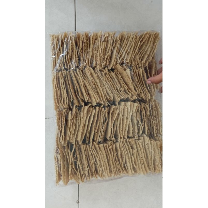 Jual krecek atau krupuk mentah /krupuk puli/gendar/krupuk lempeng berat ...