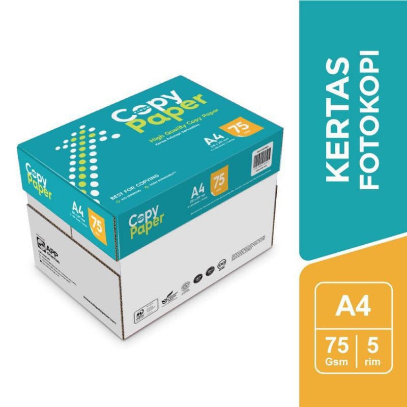 Jual PROMO KERTAS HVS A4 75 GRAM COPY PAPER 1 DUS TERMURAH!!! | Shopee Indonesia
