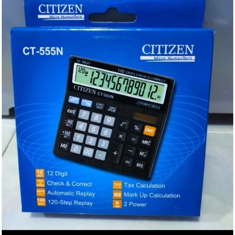 Jual Kalkulator Citizen CT 555N 12Digit | Shopee Indonesia