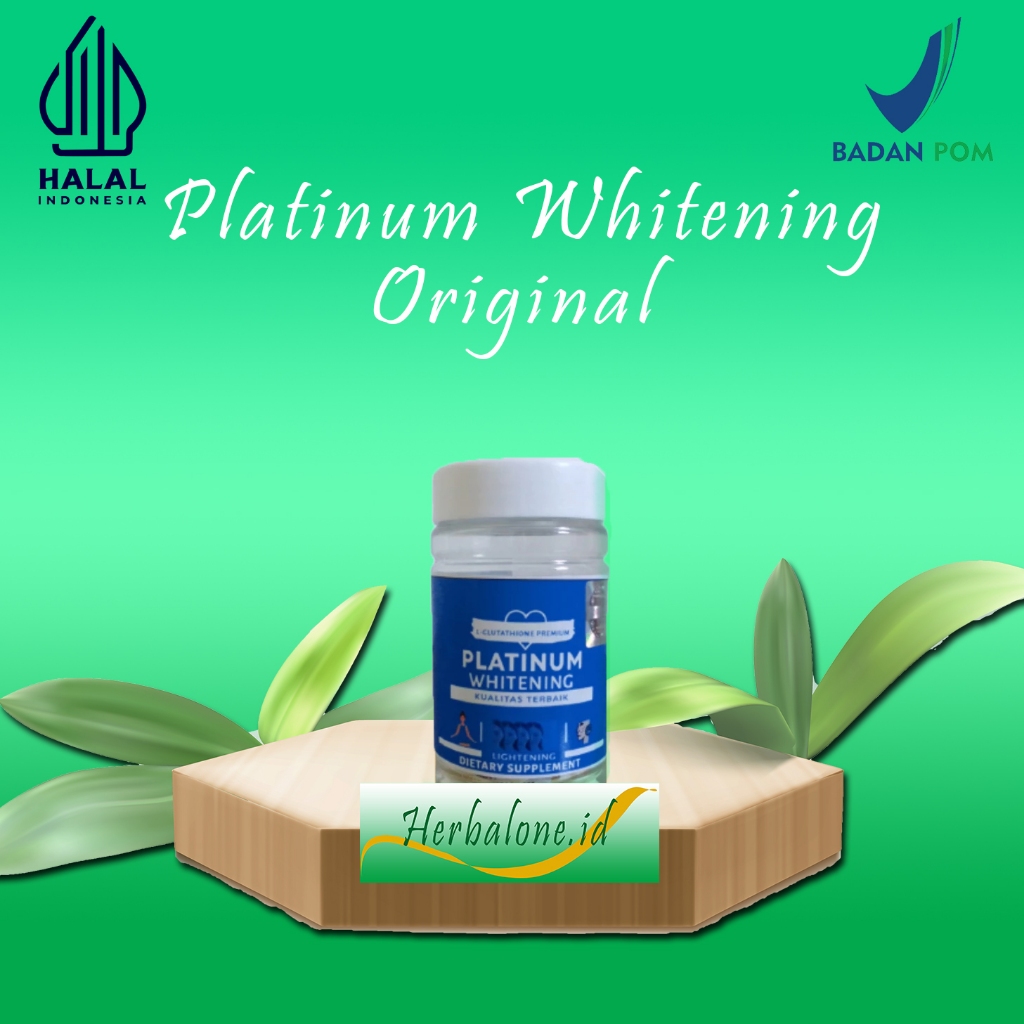 Jual Platinum Whitening Kapsul - Suplemen Pemutih Kulit dengan ...