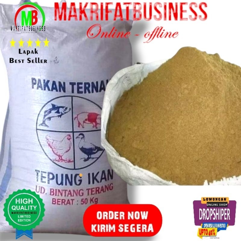 Jual MAKRIFATBUSINESS Paket 5 kg Tepung Ikan Protein Tinggi Pakan Ternak dan Ikan | Shopee Indonesia
