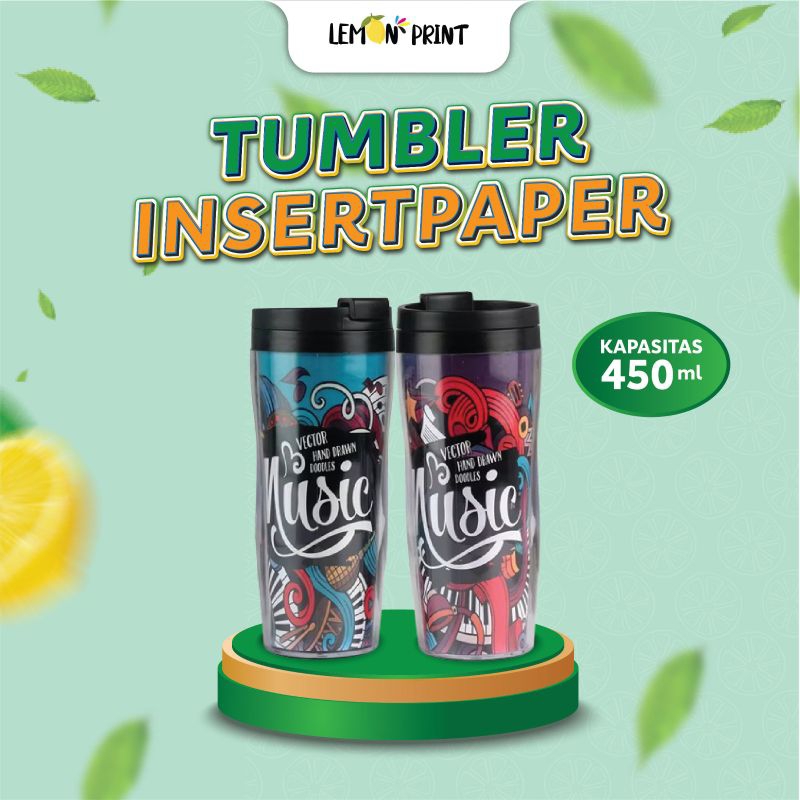 Jual Tumbler insert paper custom 320ml | Shopee Indonesia