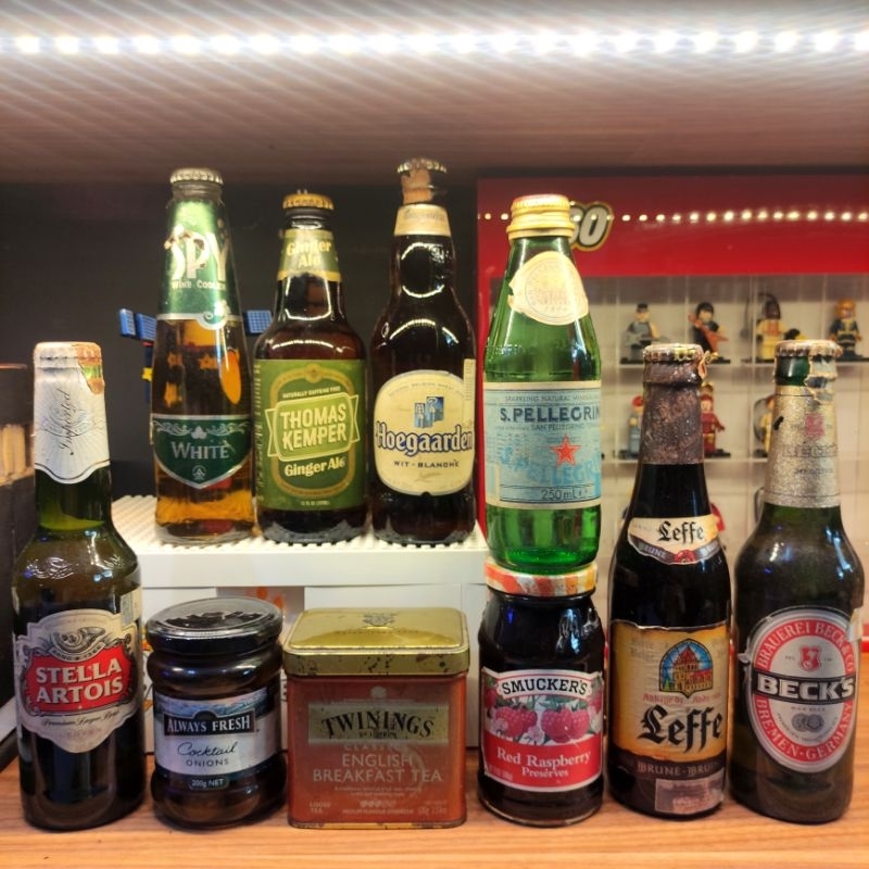 Jual HIASAN BOTOL KALENG VINTAGE BOTOL BEER ASLI KADALUWARSA HIASAN ...