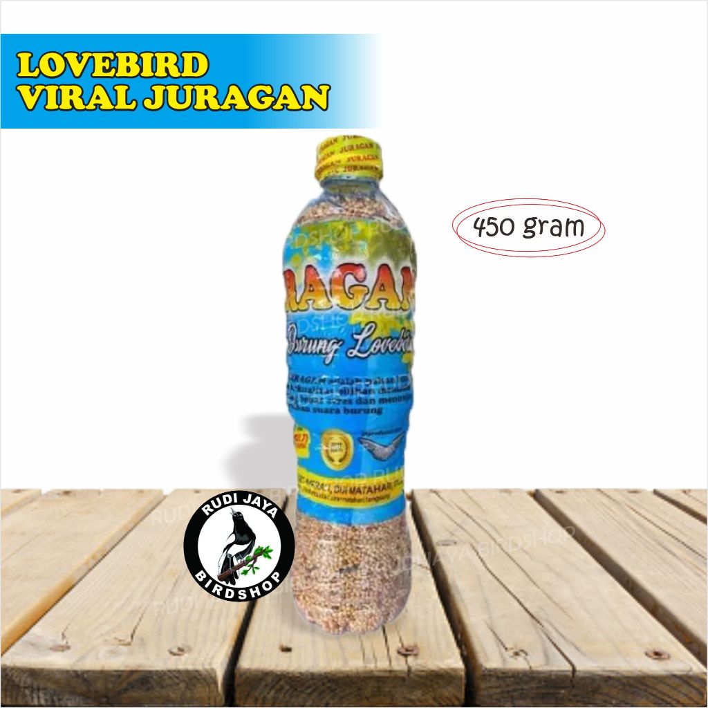 Jual PAKAN MAKANAN BURUNG LOVEBIRD LB VIRAL JURAGAN KEMASAN BOTOL AQUA ...
