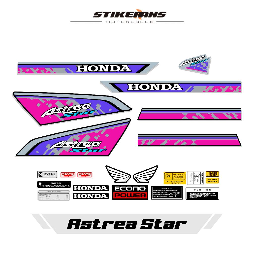 Jual STRIPING ASTREA STAR MOTIF 1 STICKER PRIMA - DREAM EX 5 - STIKER ...