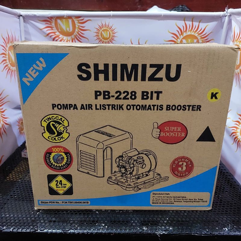 Jual POMPA AIR LISTRIK AUTOMATIS BOOSTER SHIMIZU PB - 228 BIT AUTOMATIC ...