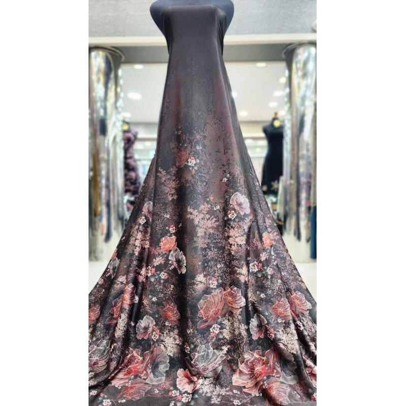 Jual kain silk motif sutra premium impor | Shopee Indonesia