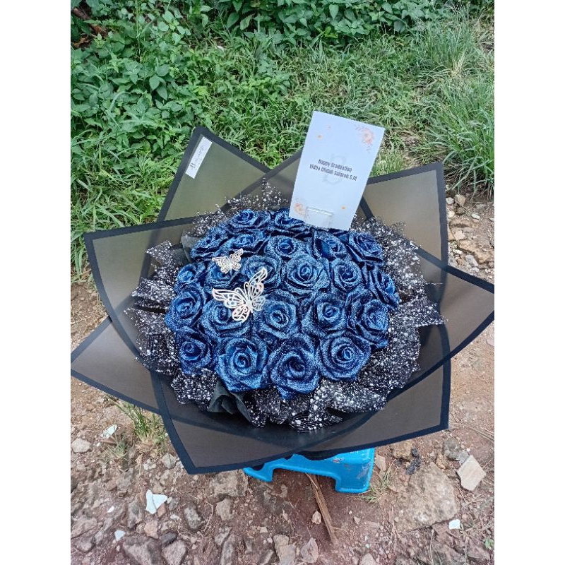 Jual BUKET BUNGA PITA SATIN 25 TANGKAI | Shopee Indonesia