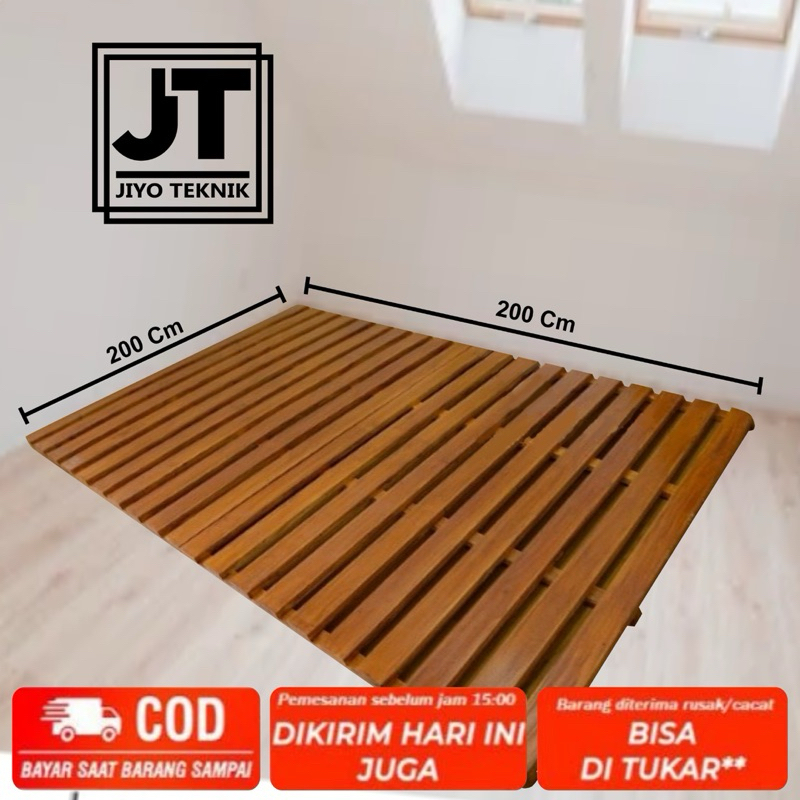 Jual Alas Tempat Tidur Kayu / Dipan Kasur Kayu / Tatakan Dipan Kasur ...