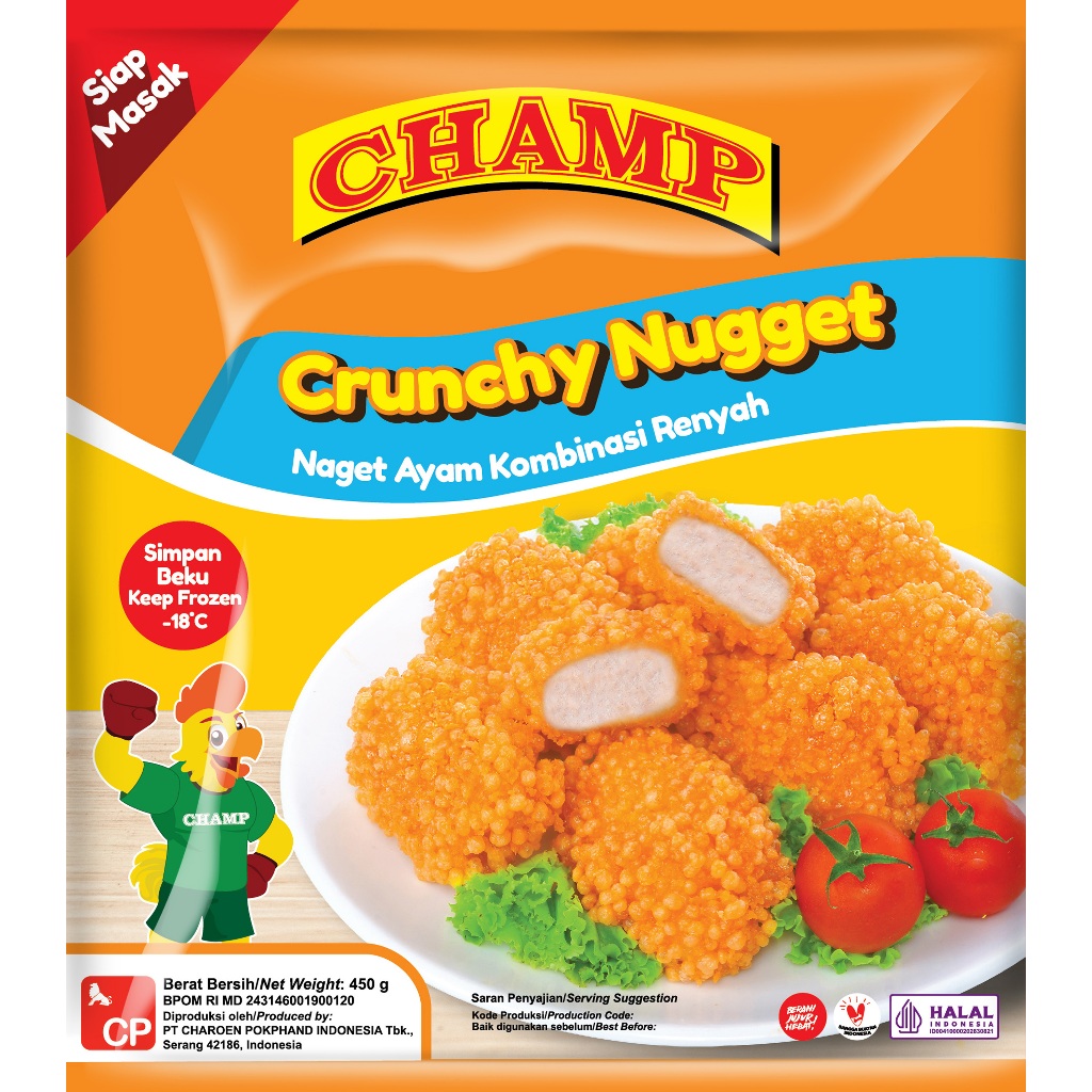 Jual Paket Champ Crunchy Nugget 450 Gr (2 Pcs) | Shopee Indonesia