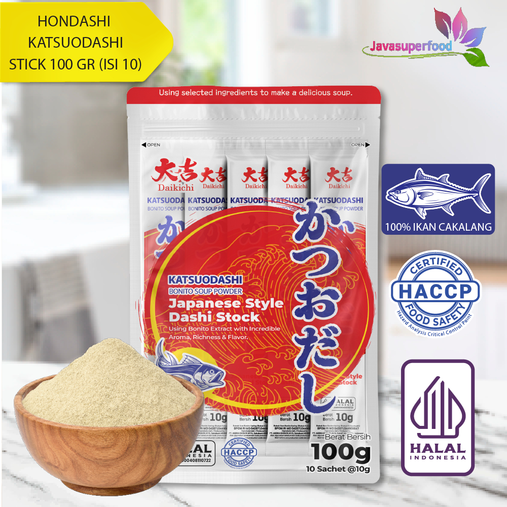 Jual [HALAL] HONDASHI KATSUODASHI BONITO SOUP POWDER STICK 100 GR (ISI ...