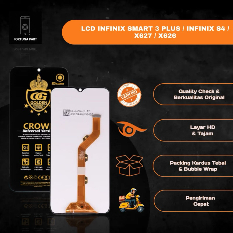 Jual LCD TOUCHSCREEN INFINIX SMART 3 PLUS / INFINIX S4 / X627 / X626 FULLSET ORIGINAL | Shopee ...