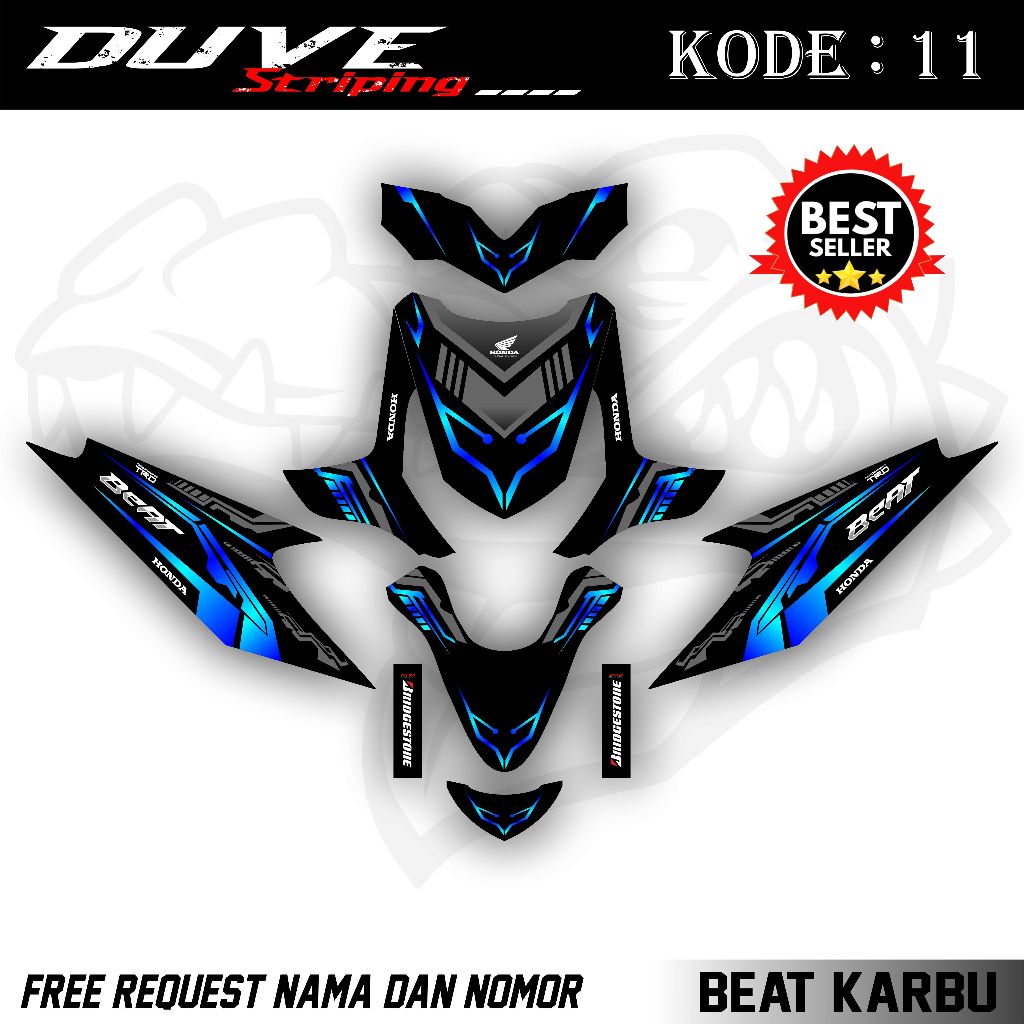 Jual Decal Beat Karbu Full Body - Decal Beat Karbu. DV.11 | Shopee ...