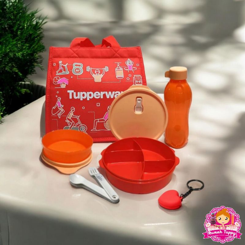 Jual Wadah Tempat Bekal Makan Makanan Botol Minum Set Tas Fit To Go ...