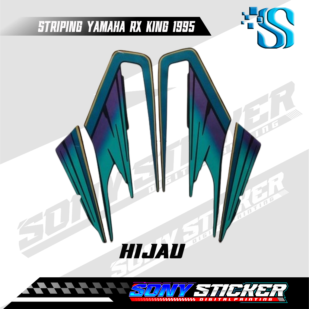 Jual Sticker Striping List Body Motor RX King Tahun 1995 / Striping ...